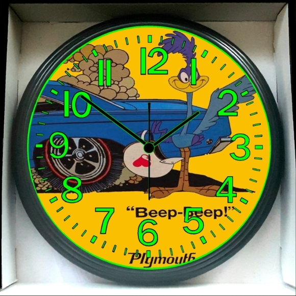 Wall Decor | Plymouth Road Runner Wall Clock | Poshmark